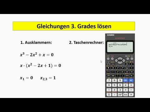 Gleichungen 3. Grades lösen - YouTube