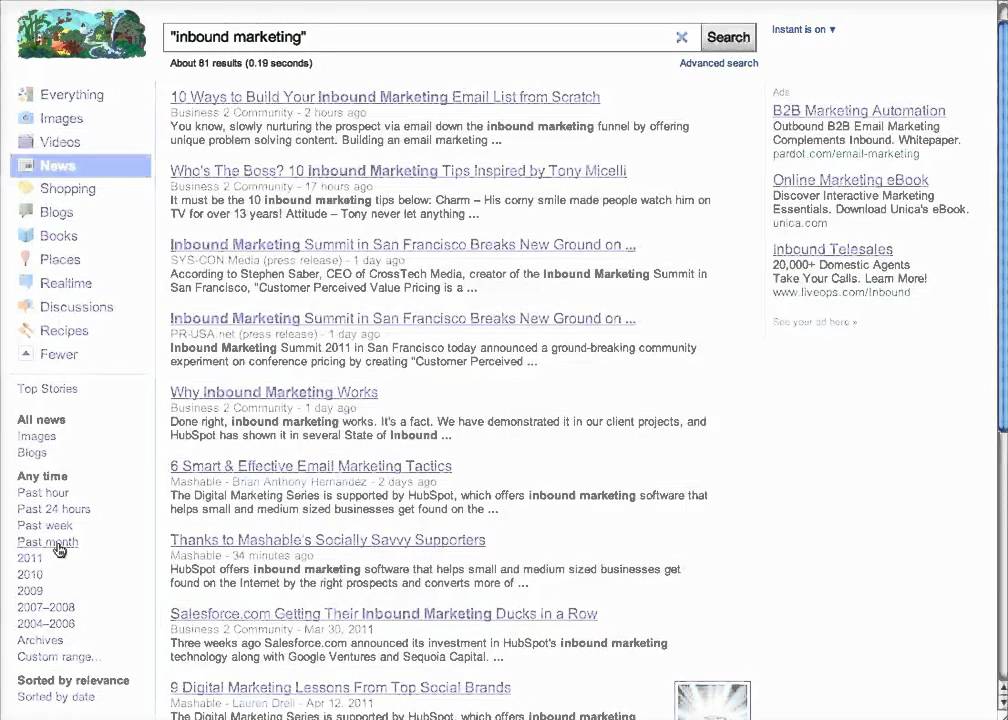 Using Google search filters for prospecting and brand monitoring - YouTube