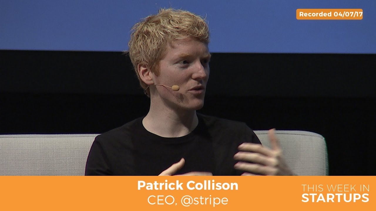 Stripe Patrick Collison on dropping out of school to raise $ from Sam ...