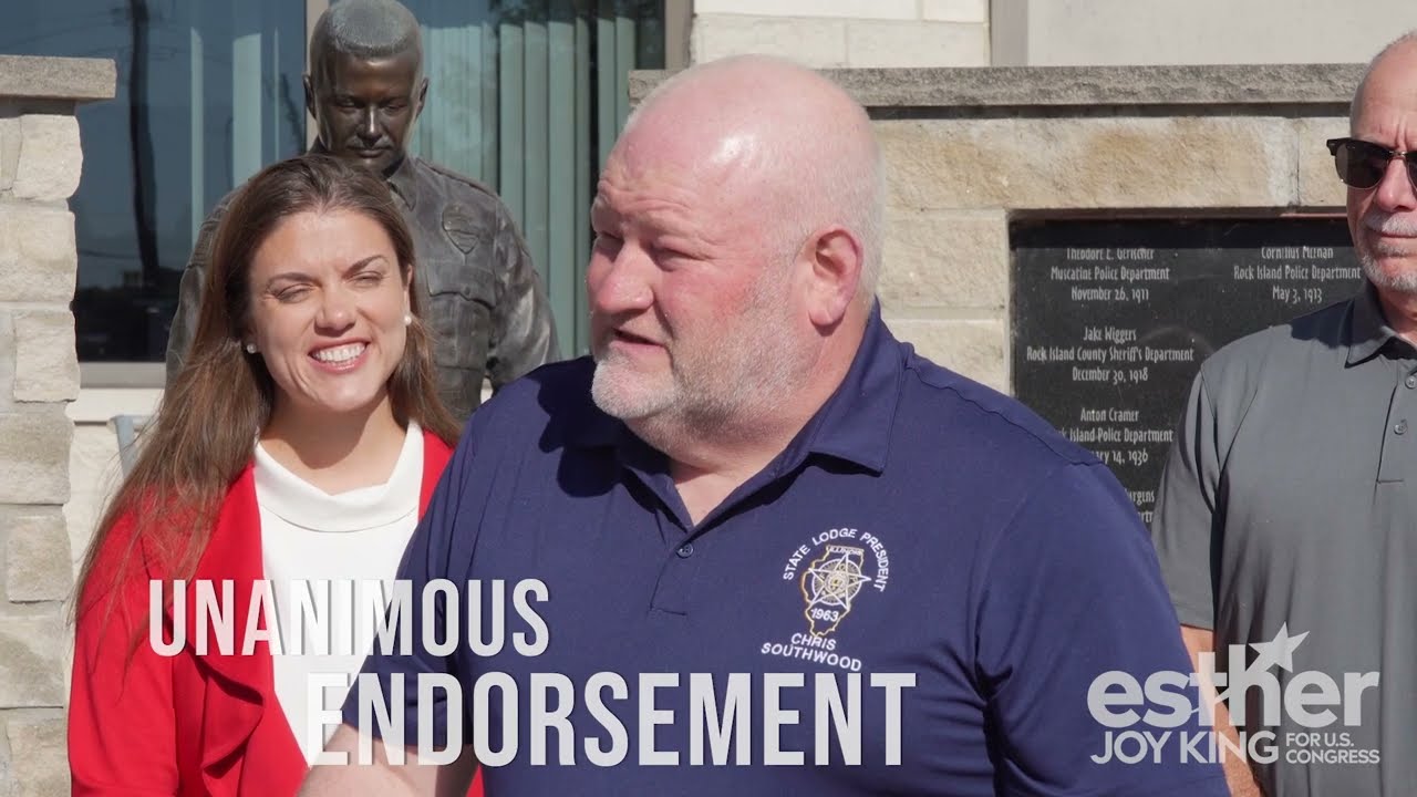 ESTHER JOY KING ENDORSED BY IL FOP, DRAWS STARK CONTRAST FROM HER OPPONENT'S HATEFUL POLICE ...