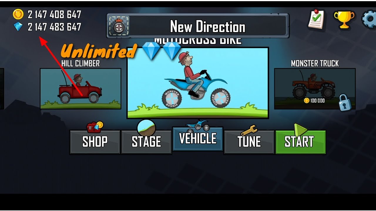 Hill climb Racing mod new - YouTube