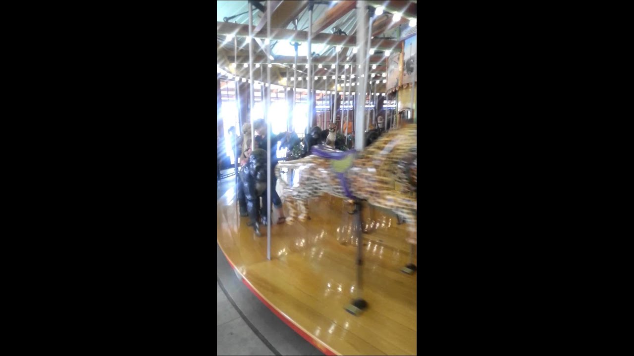 First carousel ride - YouTube