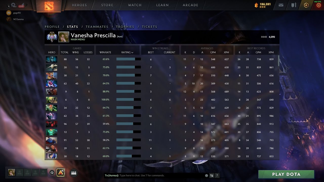 Dota2 Ancient 3 rank 4090 mmr road to legend or even archon :v - YouTube