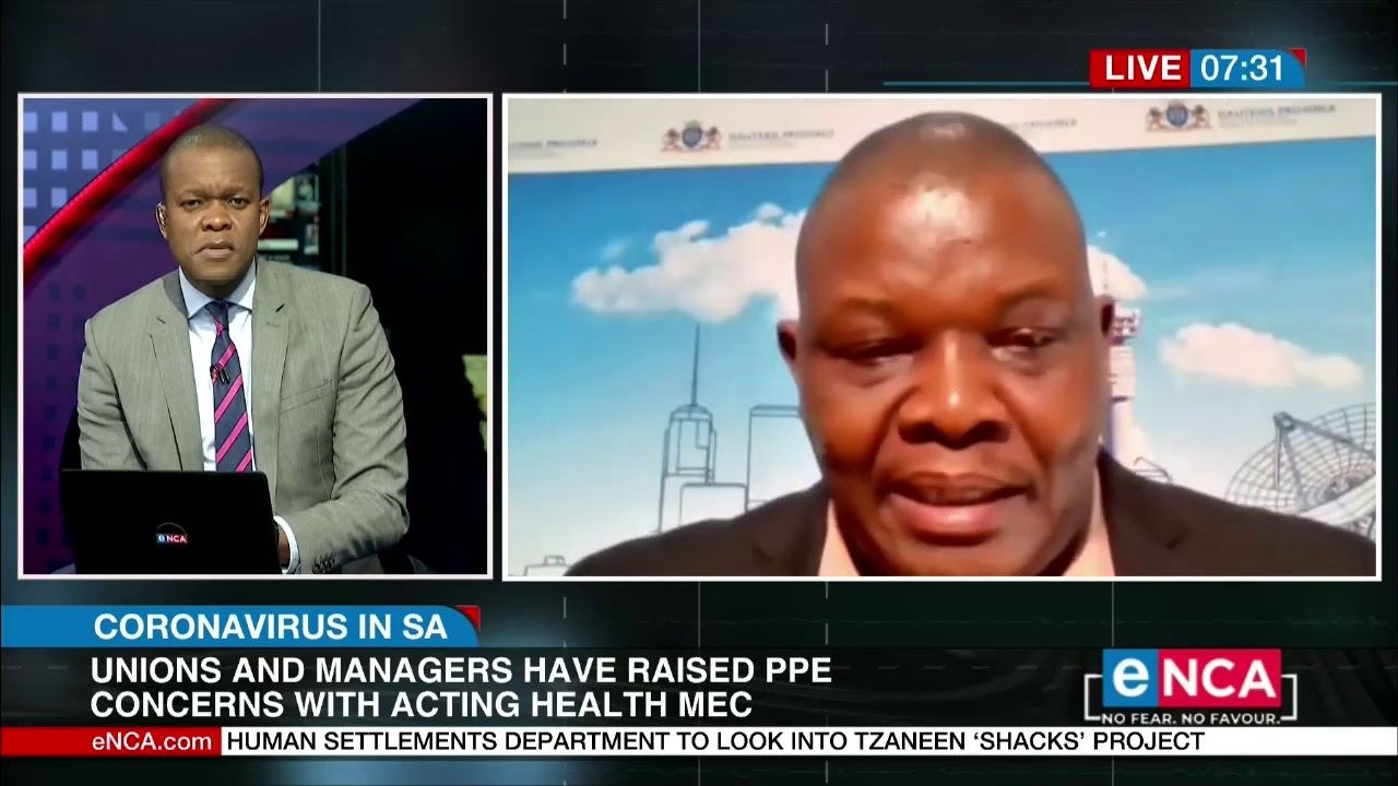 Jacob Mamabolo talks on health care facilities and PPE - YouTube