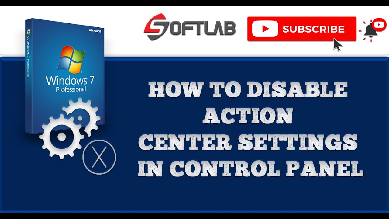 How To Enable Or Disable | Turn off Action Center In Windows 7 - YouTube