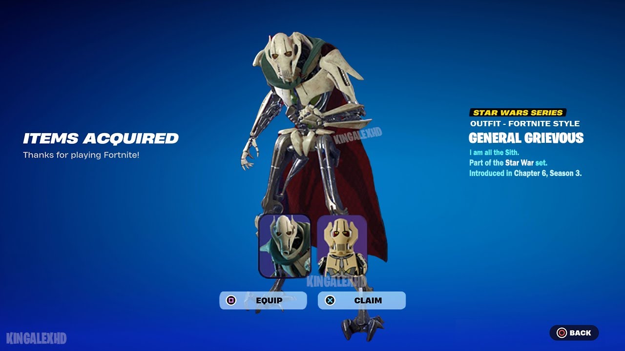 How To Get General Grievous Skin NOW FREE In Fortnite (Unlocked LEGO ...