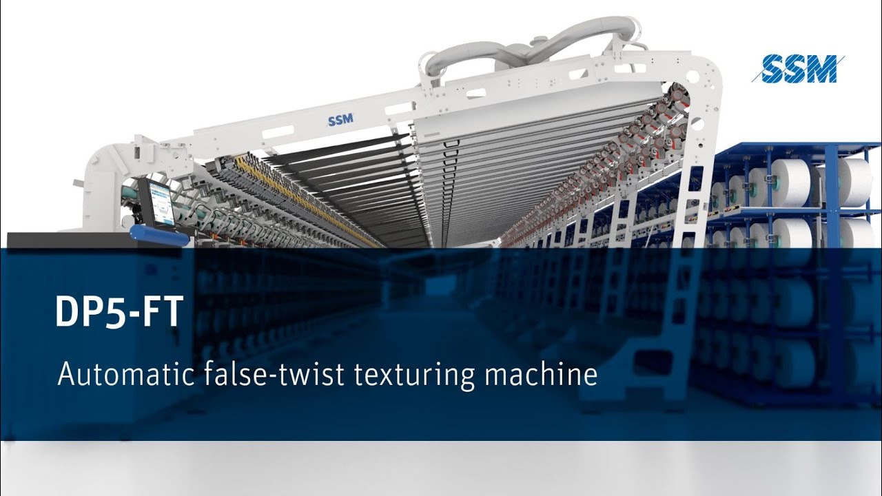 SSM DP5-FT Automatic False Twist Texturing Machine - YouTube