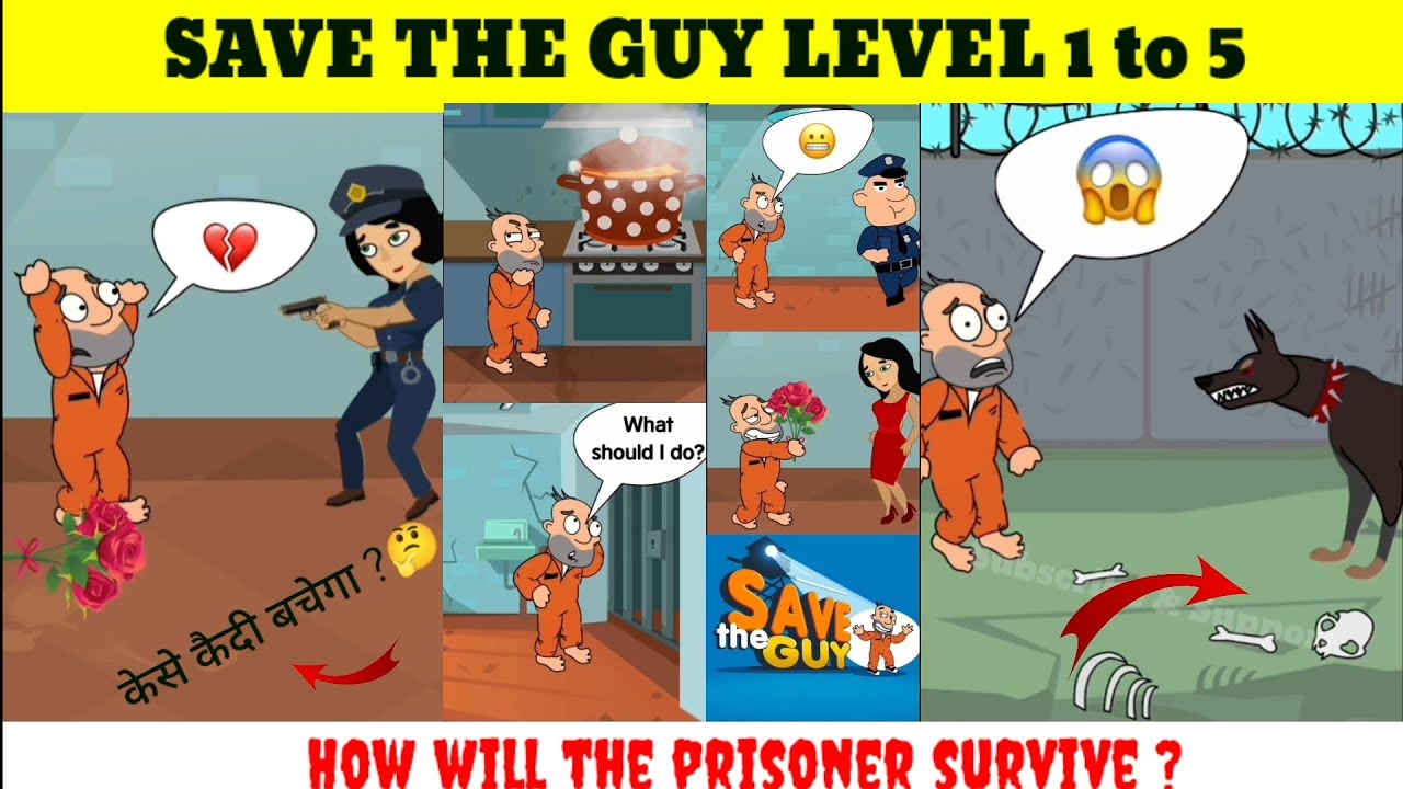 How Will The Prisoner Survive? Level 1 to 5 कैदी केसे बचेगा? Save The ...