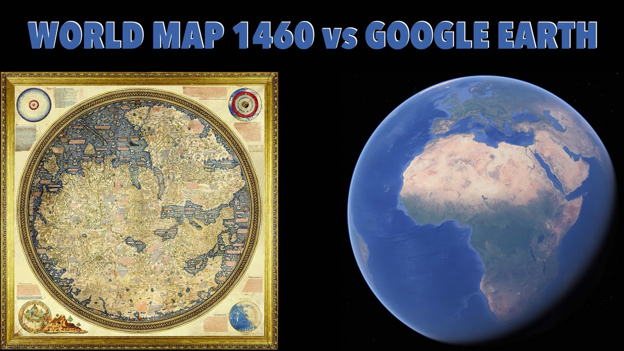 Treasure Hunting: World Map 1460 vs. Google Earth - YouTube