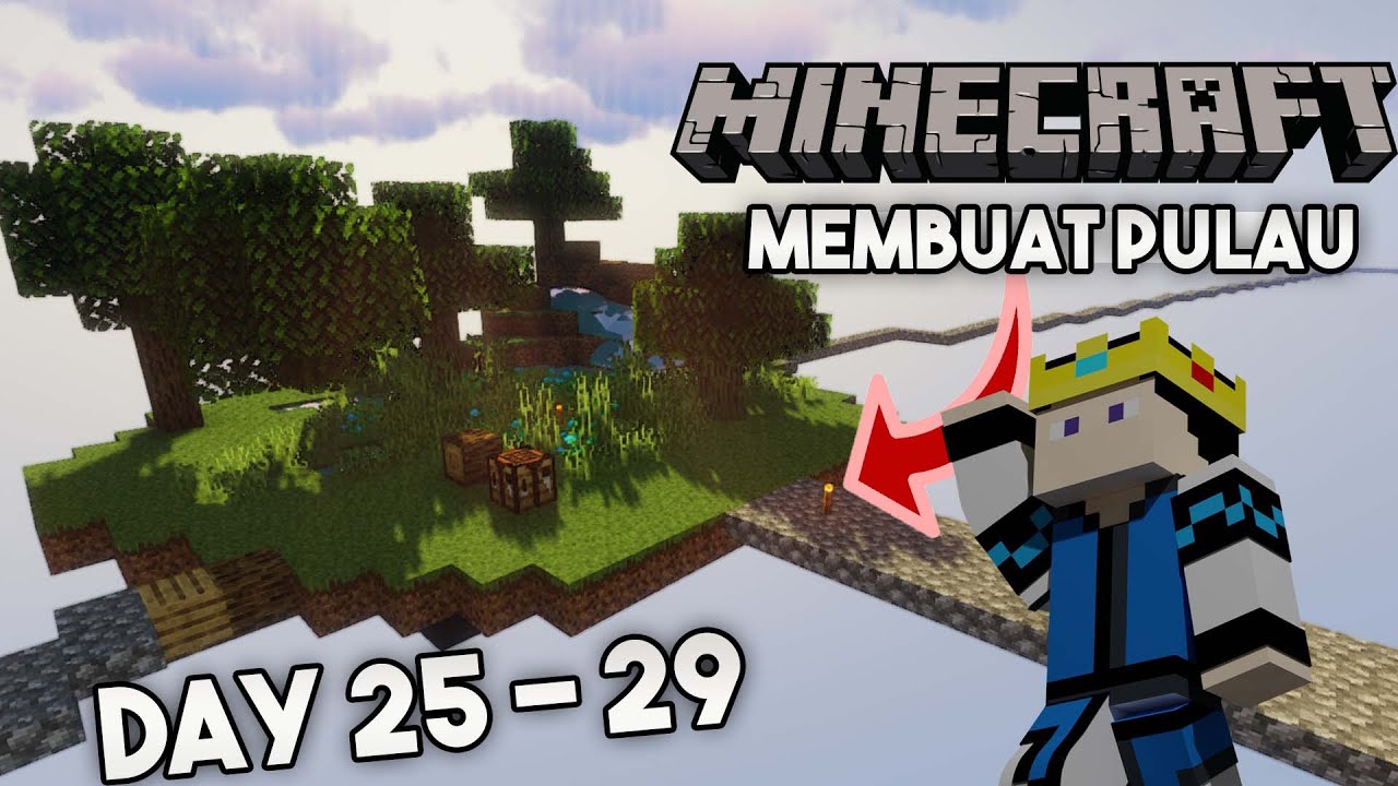 Aku Membuat pulau supaya sapi bisa respawn - Minecraft Skyblock Multiplayer episode 5 - YouTube