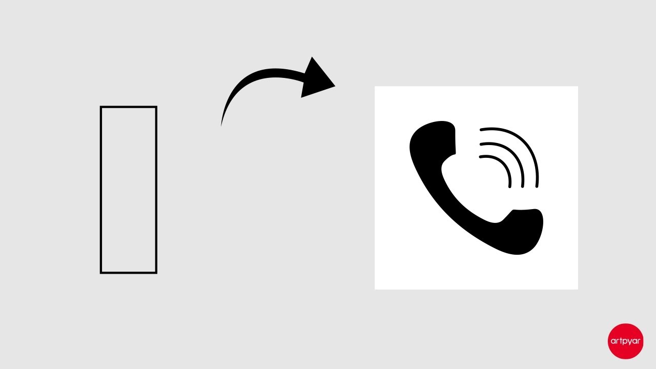 phone icon design l how to create phone icon l coreldraw l telephone ...