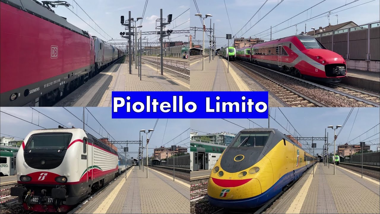 Una splendida giornata alla stazione di PIOLTELLO LIMITO! - YouTube