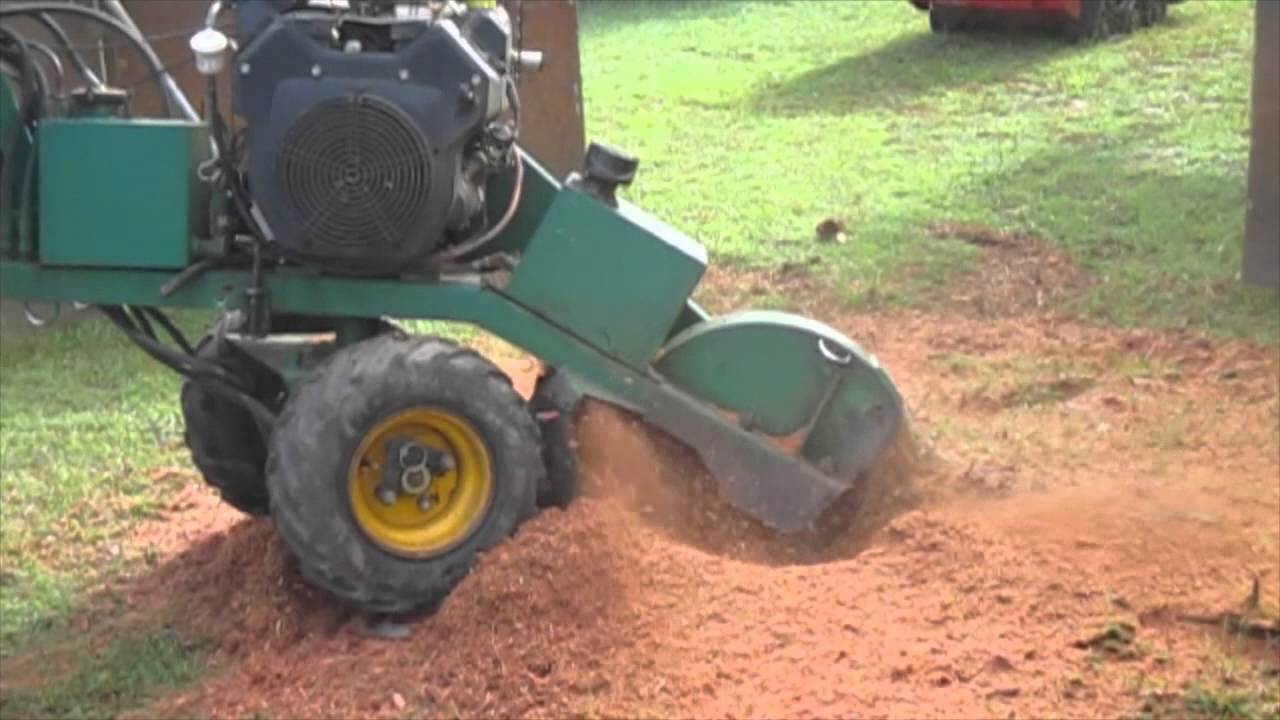 Red Roo SHP400 Swivel Head Stump Grinder - YouTube