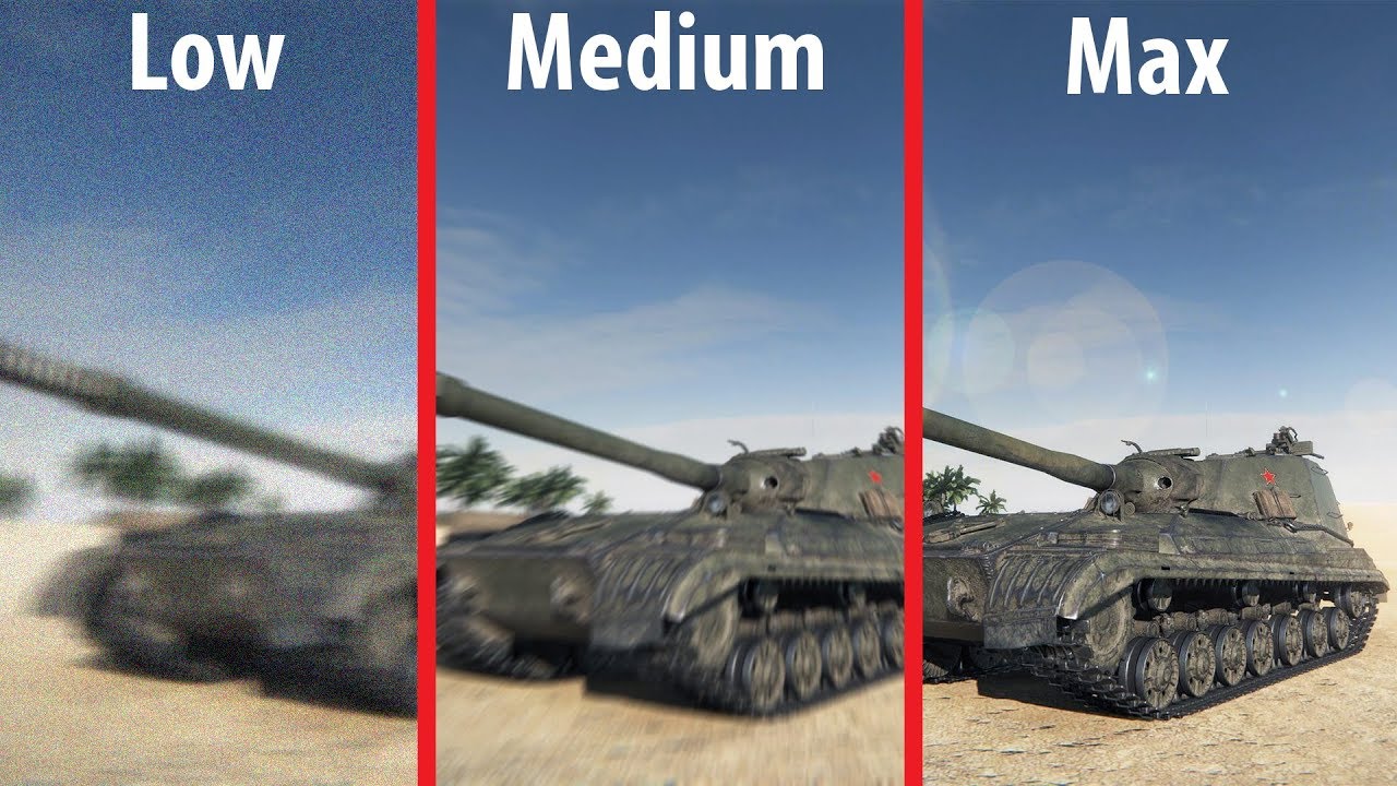 World of tanks 1.0 graphic settings - YouTube