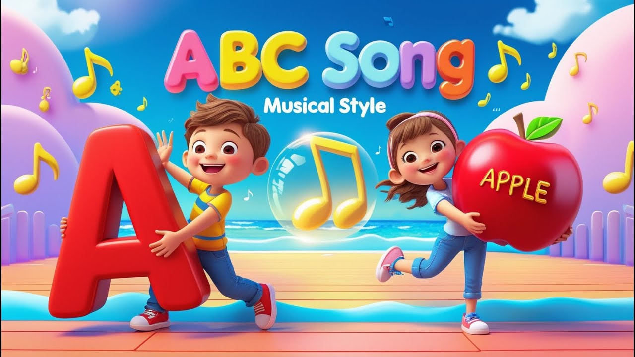 🍎 Fun and Educational ABCD Alphabet Song for Kids | Learn Letters A to ...