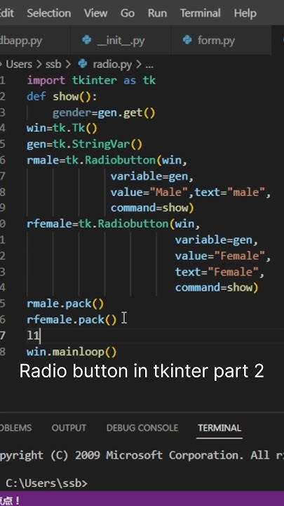 Radio Button In Tkinter Part 2 Aasaan Padhaai Youtube