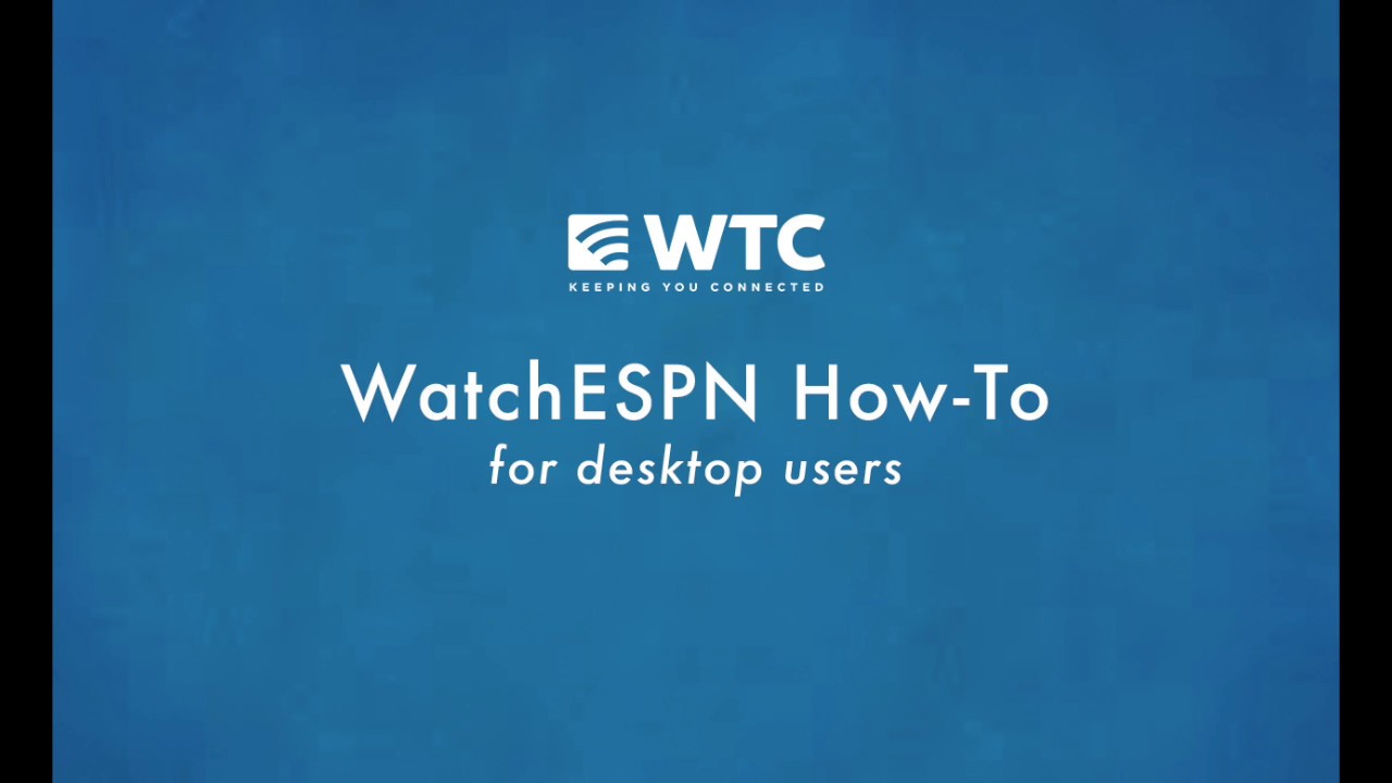 How-To: WatchESPN - YouTube