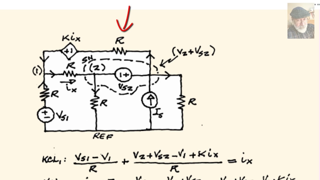 Supernodes With Mna Solving A Circuit Youtube 2554