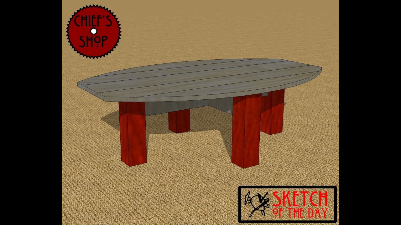 Chief's Shop Sketch of the Day: Coffee Table - YouTube