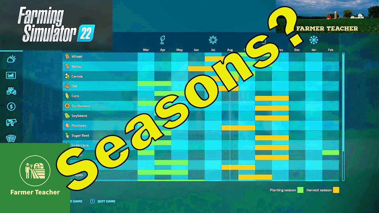 FS 22 Seasonal Cycles, On Farming Simulator 22! - YouTube