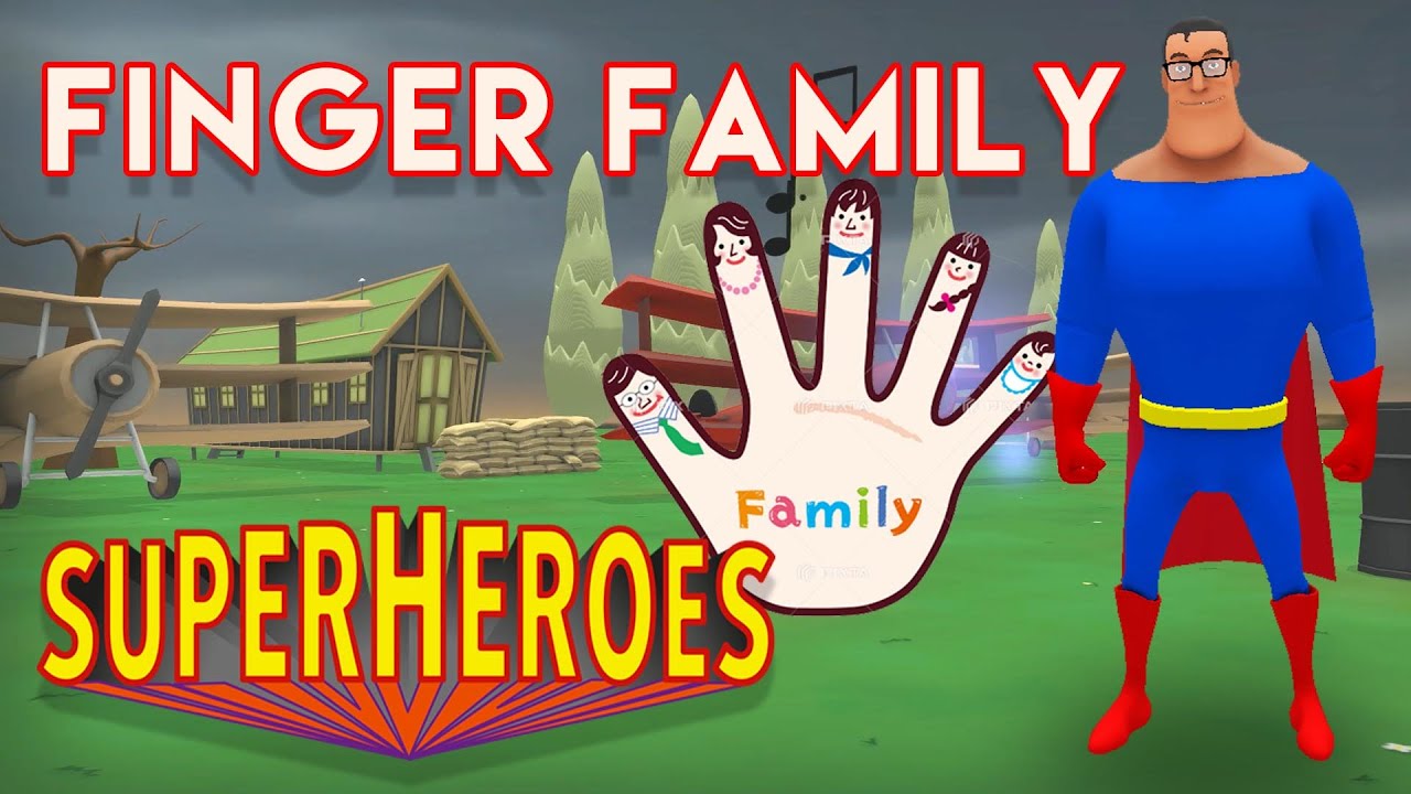 Finger Family Song | superheroes finger family | Daddy finger songs ...