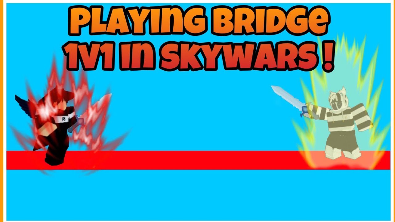 Playing Skywars bridge 1v1 - YouTube