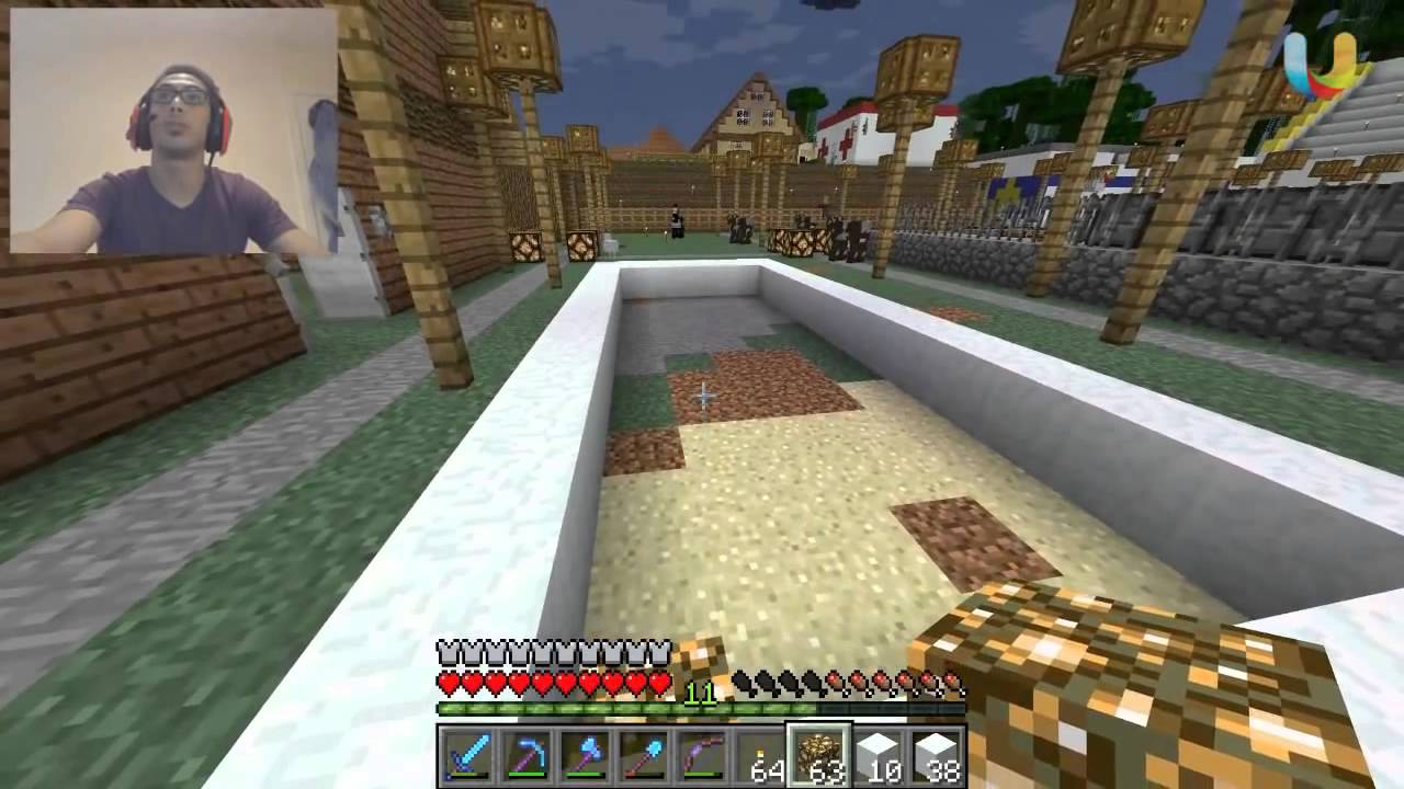 ماين كرافت مسبح ع البحر ههههه 75 75 Minecraft d7oomy999 - YouTube