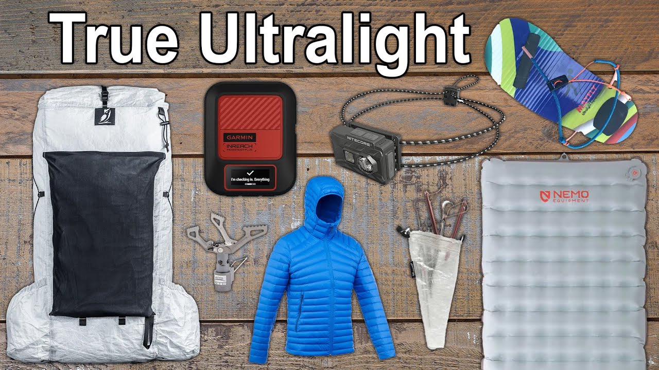 The Perfect Ultralight Backpacking Gear List?? 10lbs / 4.5kg - YouTube