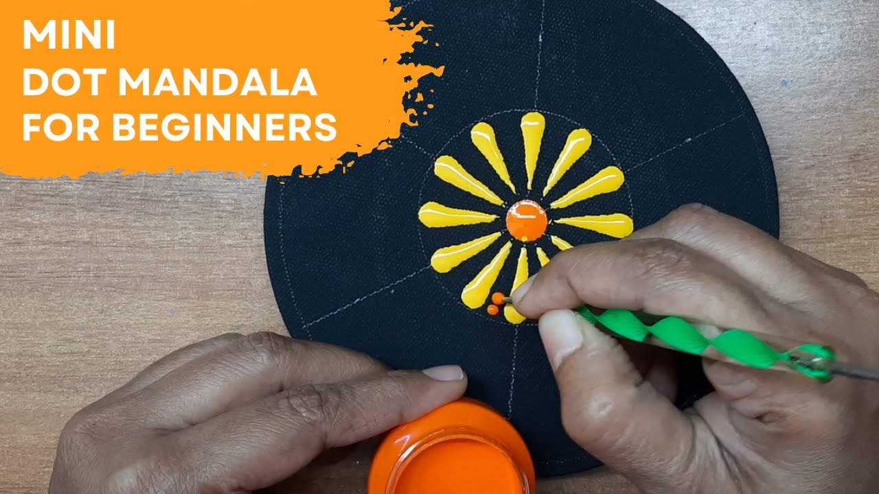 Mini Dot mandala for beginners | Step by step | #6 | 2022 | ATM ...