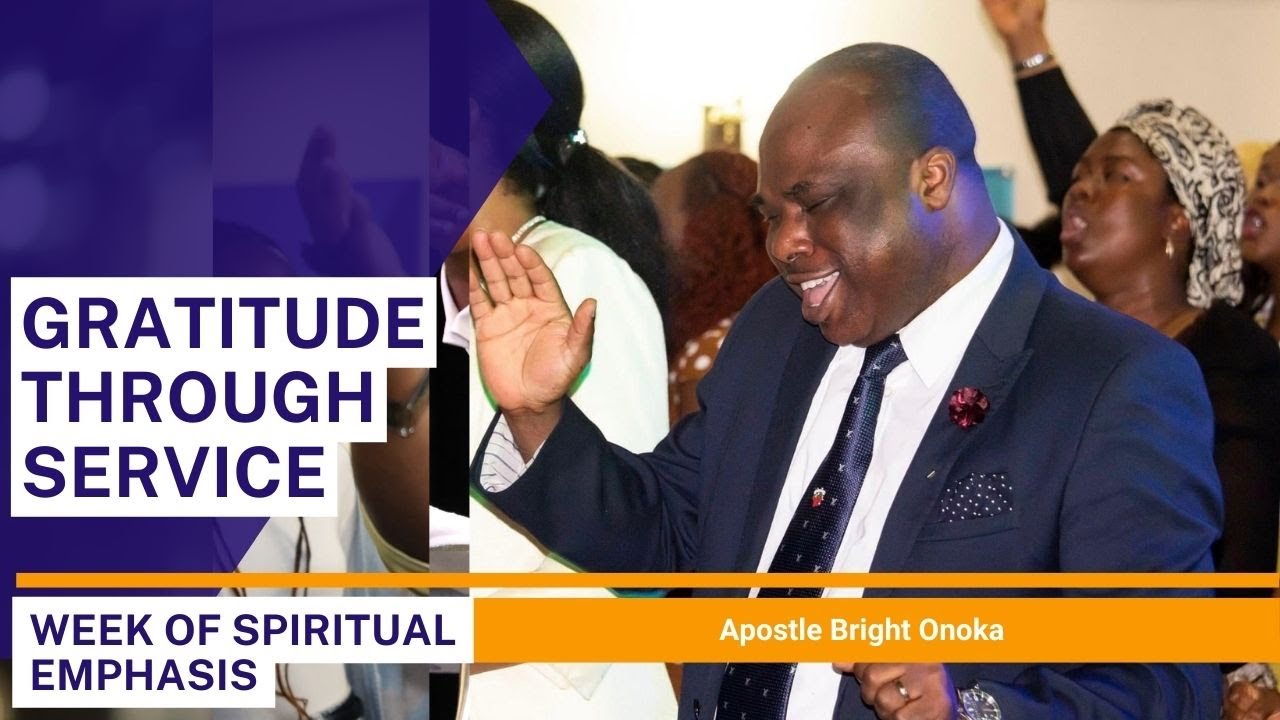 Day 4 - Week of Spiritual Emphasis | Gratitude Through Service | 01/12 ...