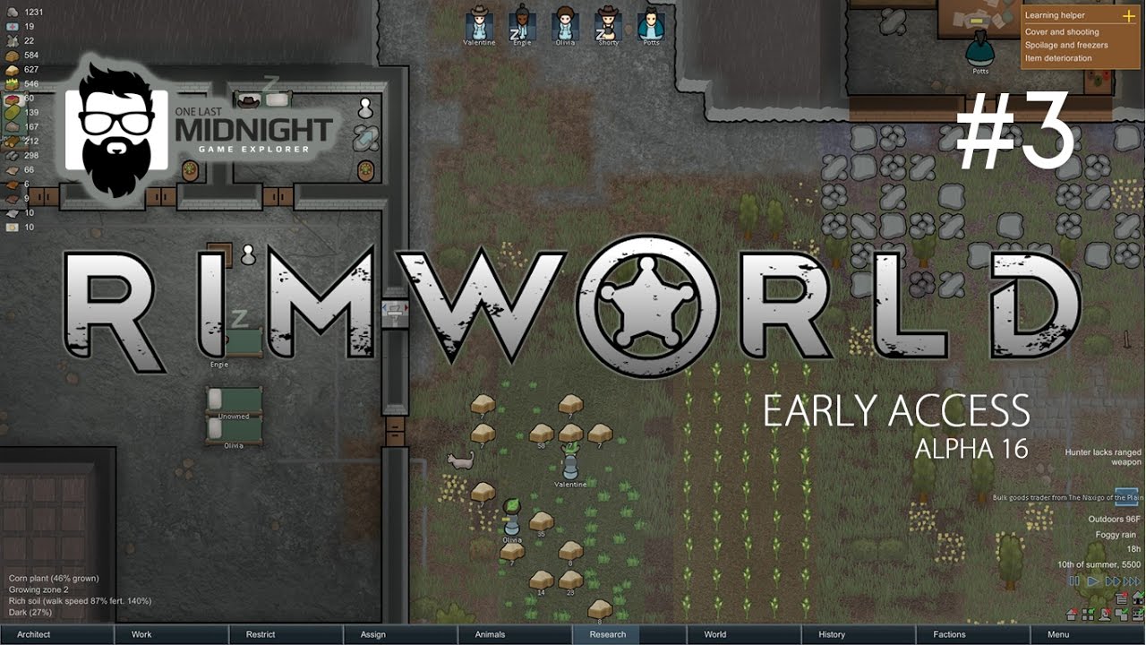 RimWorld Gameplay - BULK GOODS ARE GOOD! - PART 3 - Lets Play RimWorld ...
