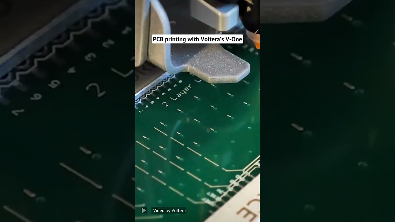 Printing a PCB with the Voltera V-One printer. - YouTube