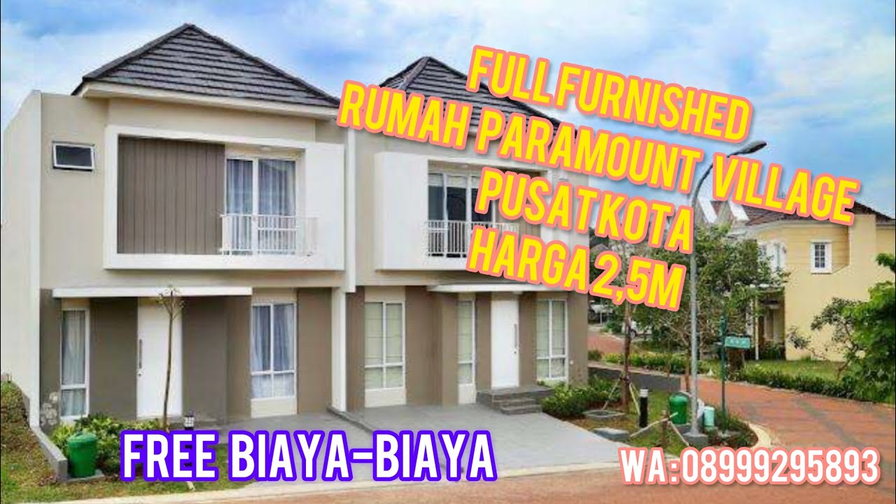 RUMAH PARAMOUNT VILLAGE SEMARANG FULL FURNISHED SIAP HUNI PUSAT KOTA ...