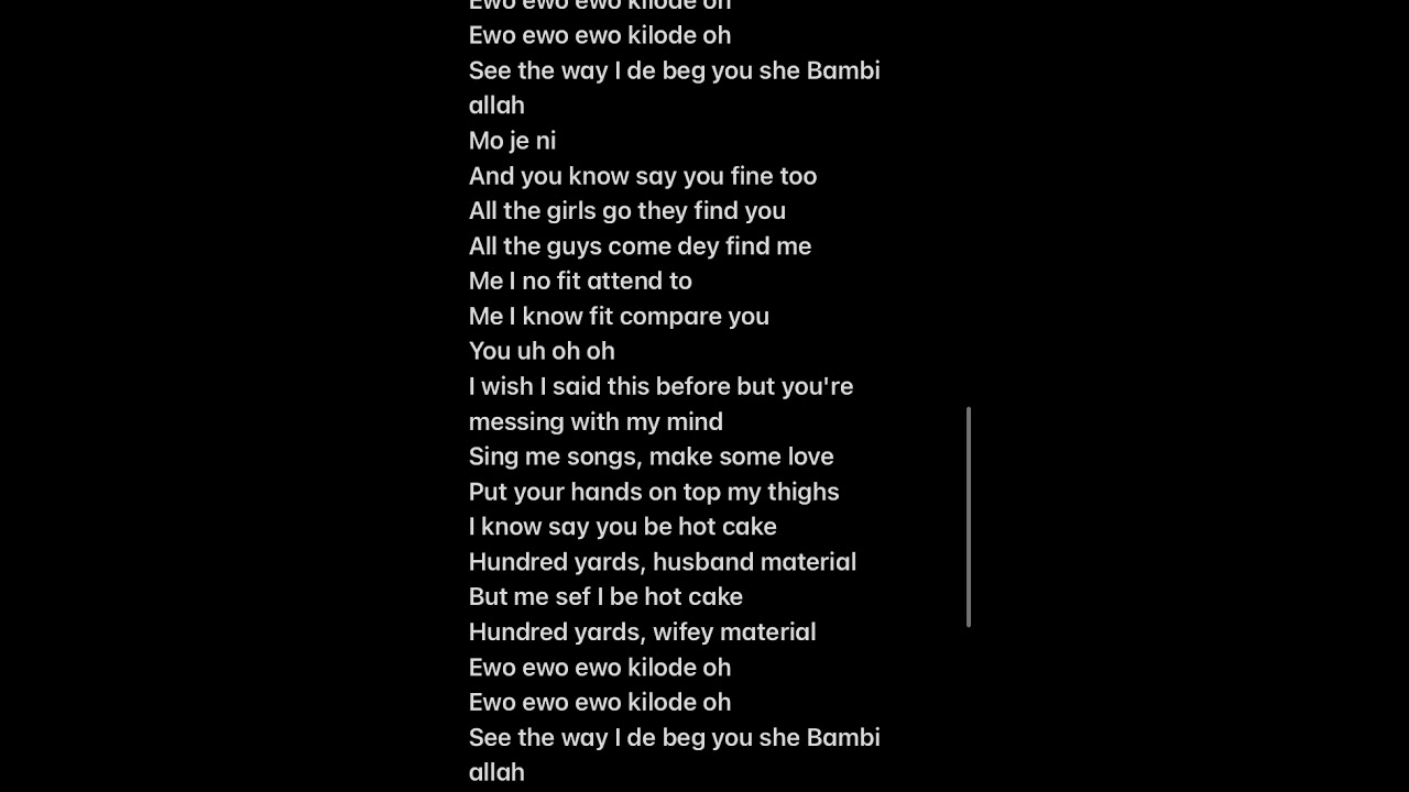 Beggie beggie by Ayra Starr ft Ckay (lyrics) - YouTube