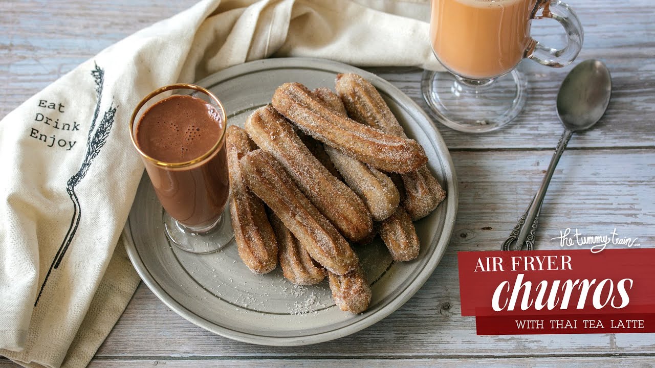 Air Fried Churros with Tsokolate & Hot Thai Milk Tea | The Tummy Train ...