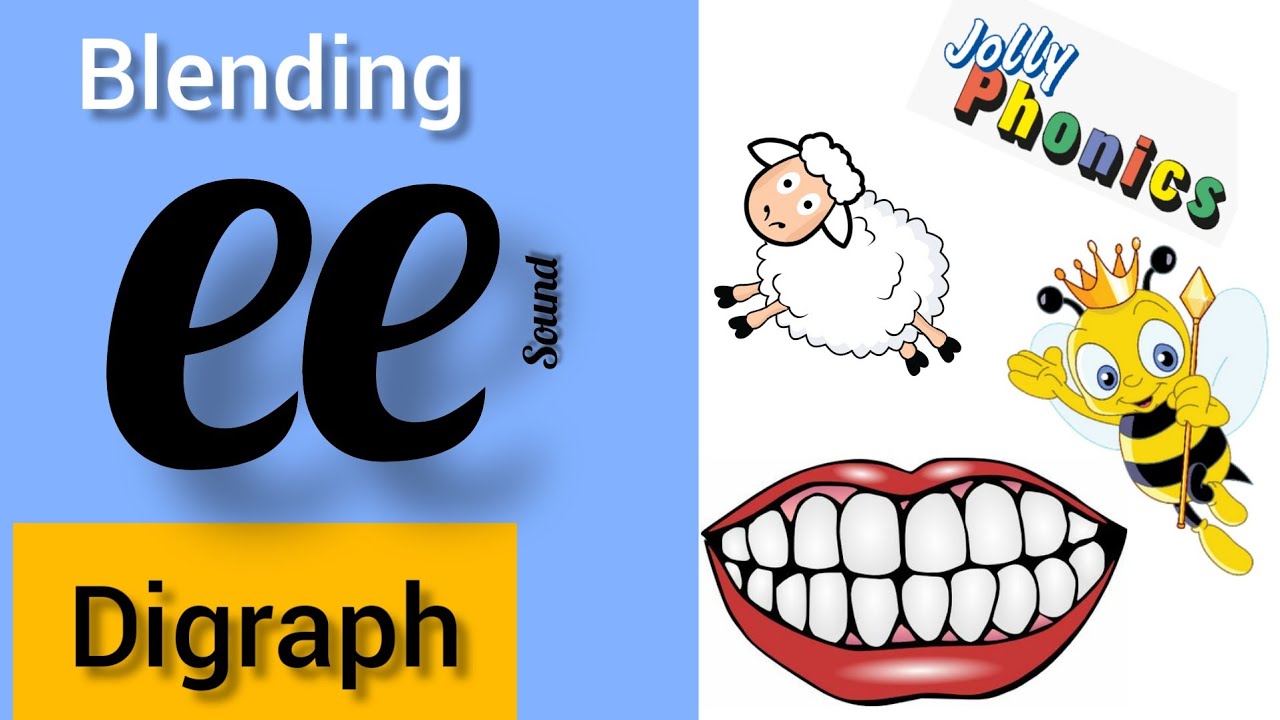 Jolly phonics #ee sound and blending. #ee #digraph phonics ee #blending ...