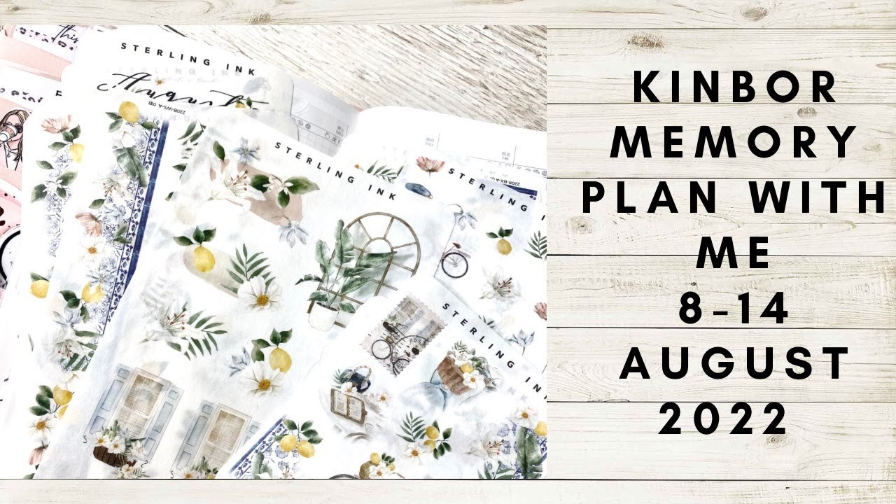 Kinbor vertical weeks || 8-14 August 2022 || Memory Plan with me - YouTube