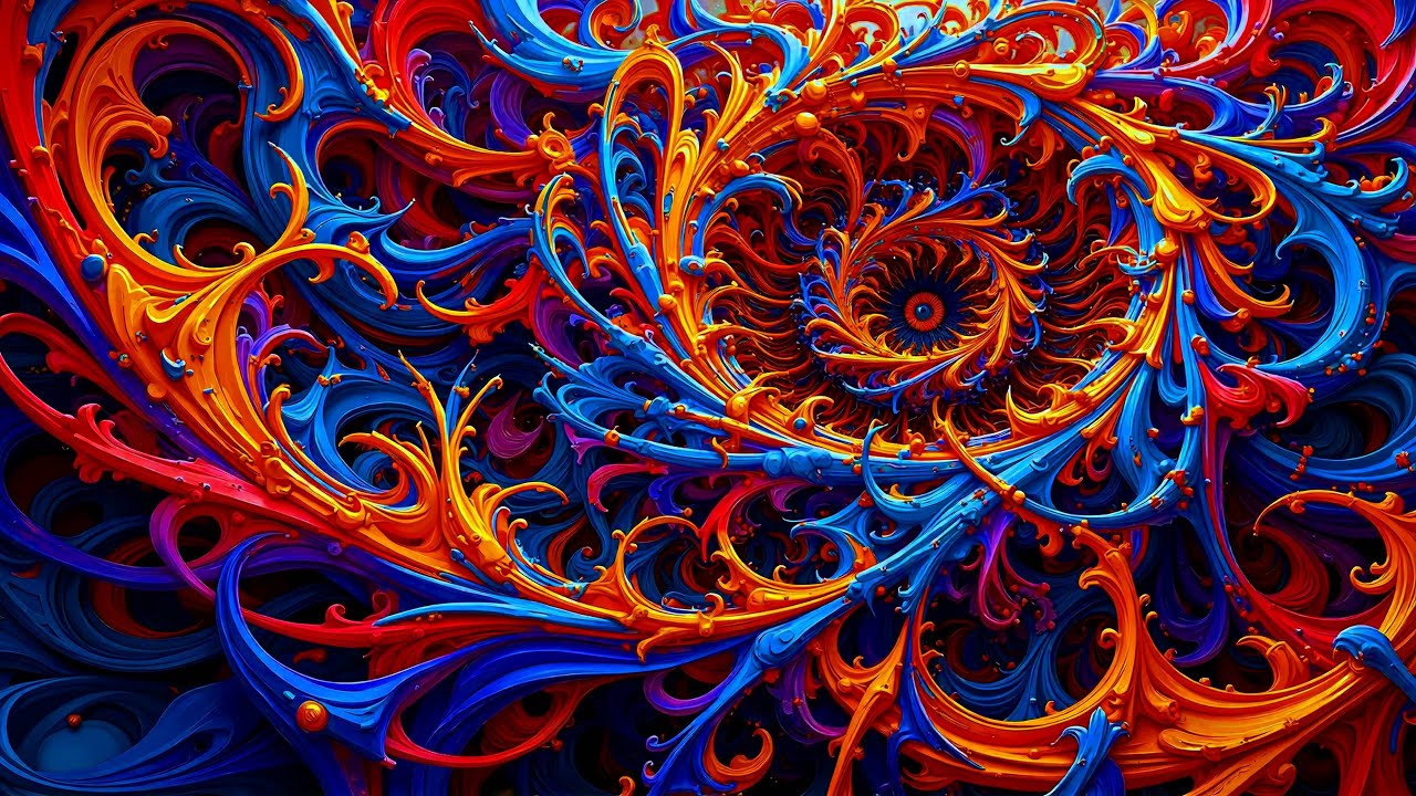TV SCREENSAVER in Motion 4K Satisfying Visual Peace | No Sound Abstract ...
