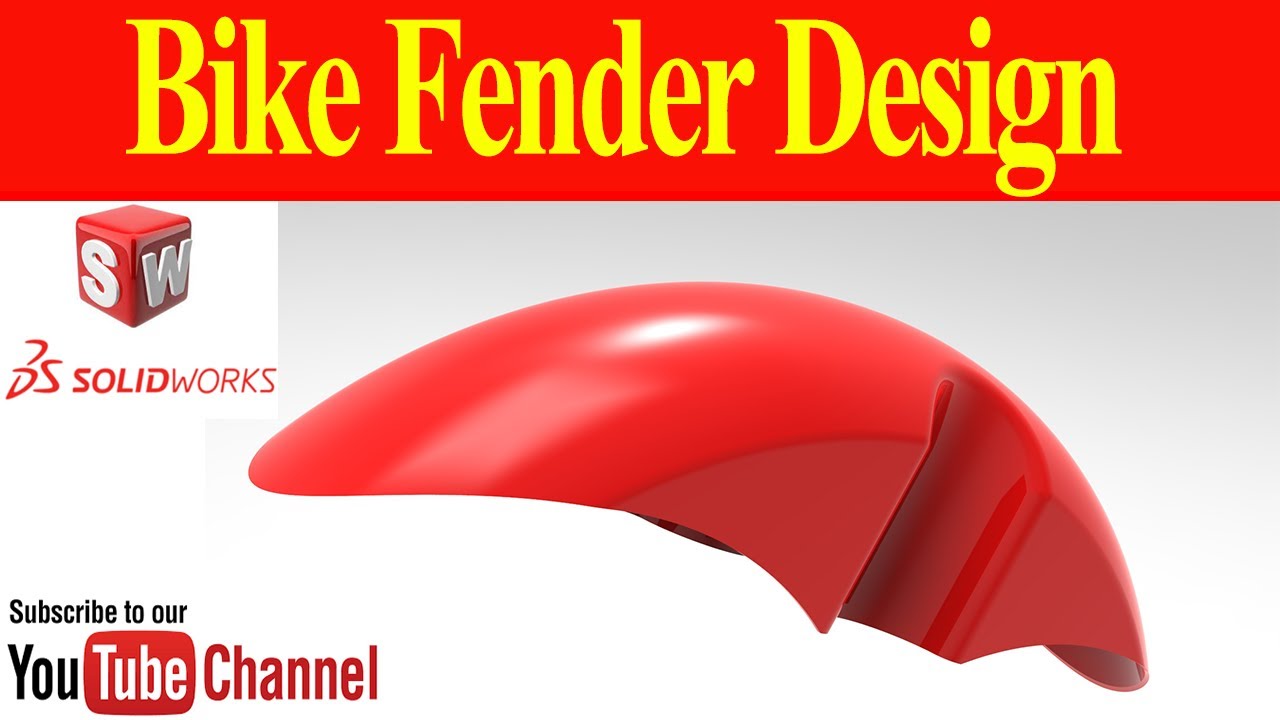How to Design Bike Fender in Solidworks - YouTube