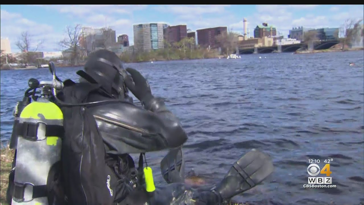 Massachusetts State Police Dive Team Collects Trash In Charles River On ...