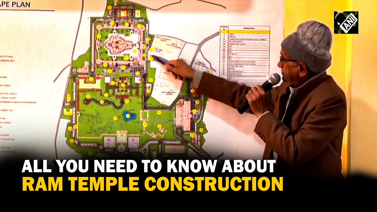 Champat Rai describes the map of Ayodhya’s Shri Ram Janmabhoomi Temple ...