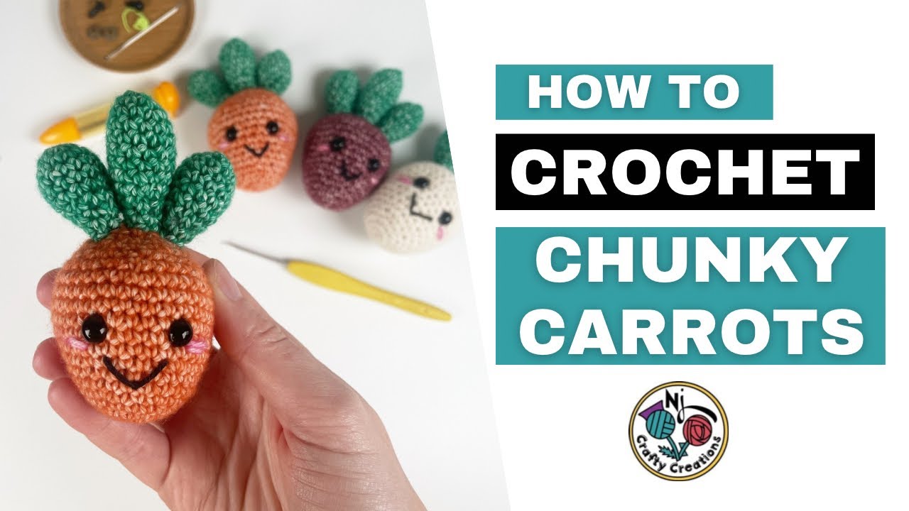 How to make Chunky Carrots (Crochet / Amigurumi Tutorial - Step-by-Step ...