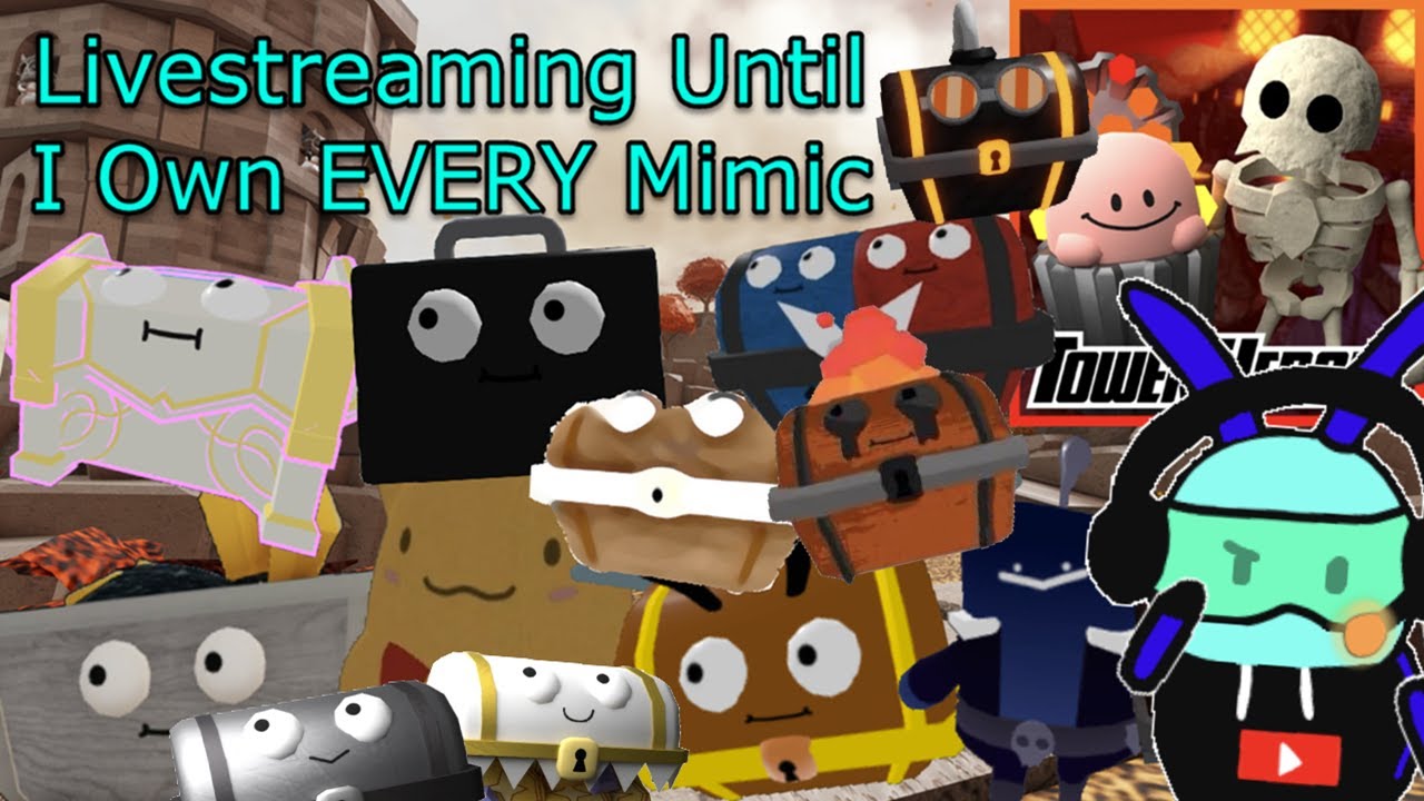 Livestreaming Until I Have EVERY Mimic - Tower Heroes - YouTube