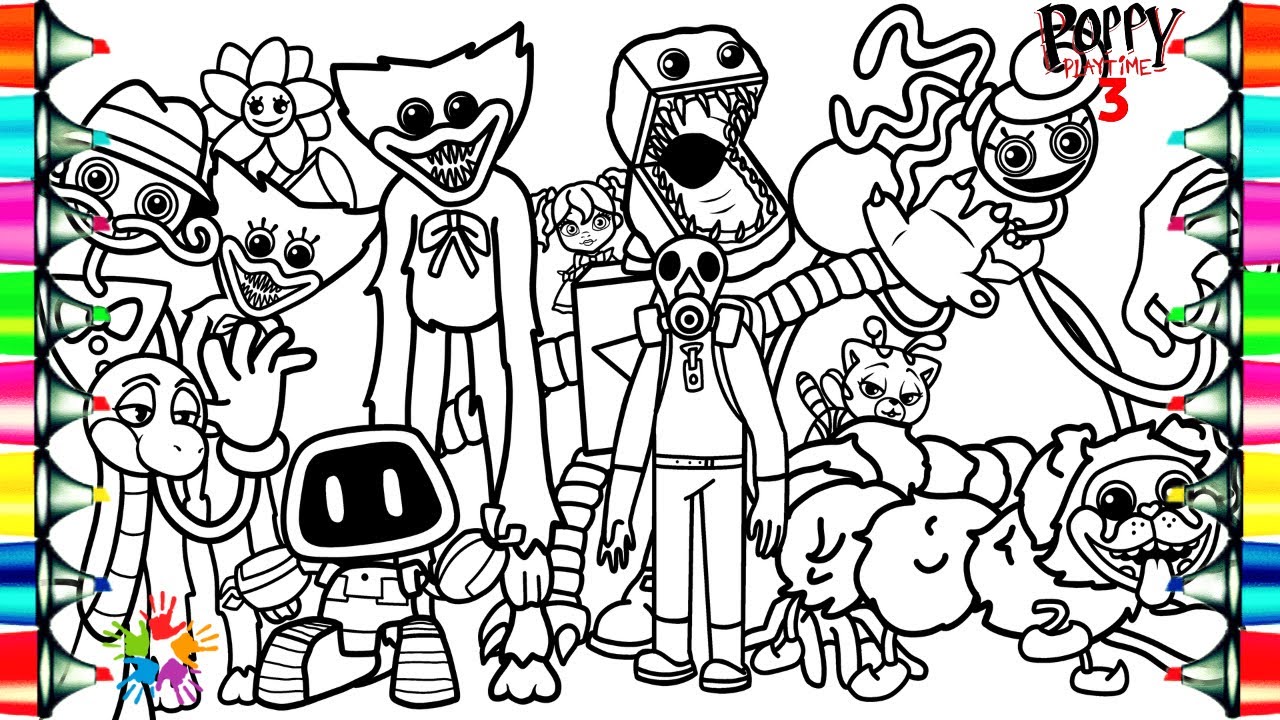 Poppy Playtime Chapter 3 Coloring Pages / How To Color Poppy Playtime ...