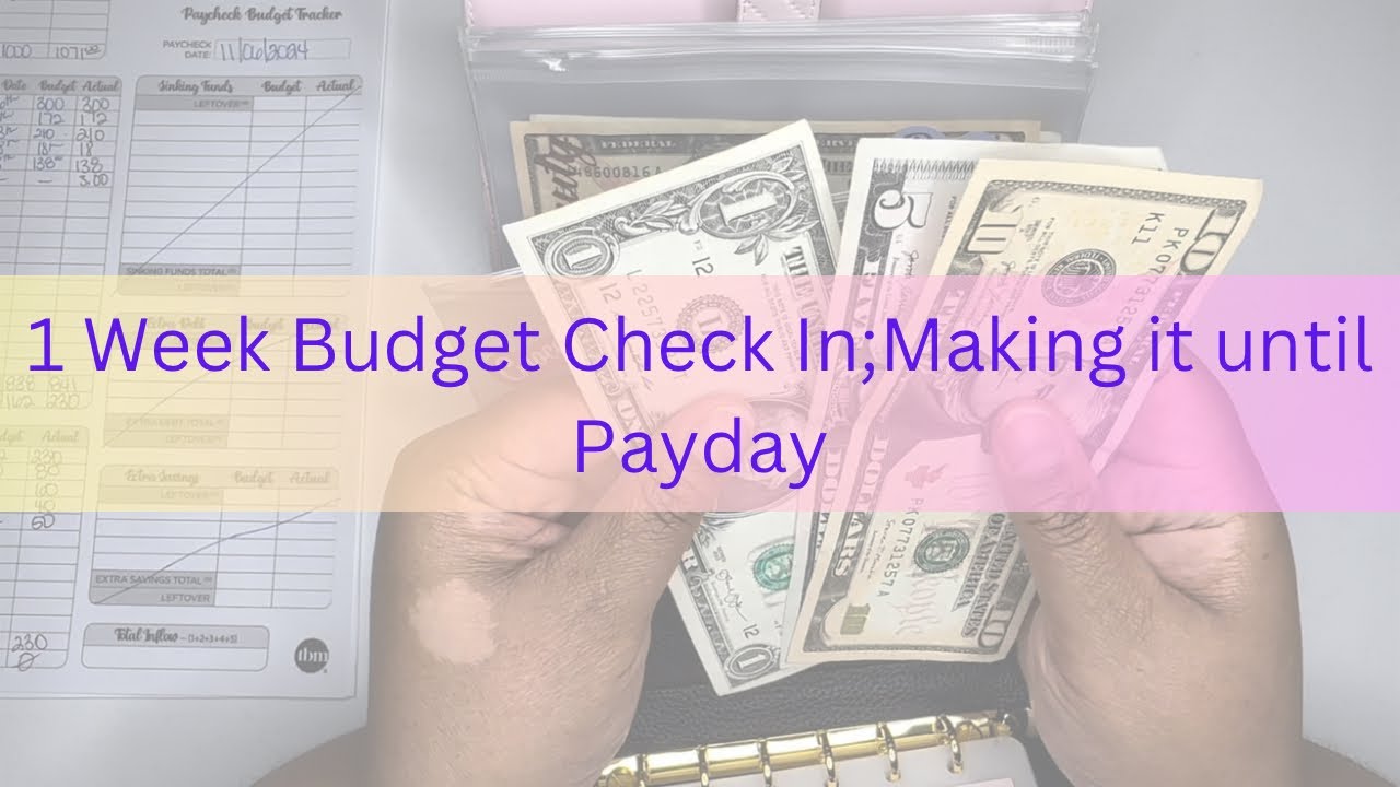 1 Week Check In|What’s left in my wallet for 1 week|Low Income Cash ...