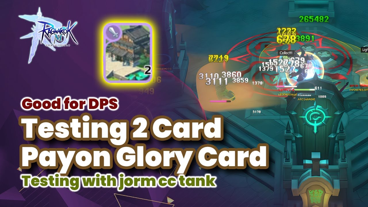 Testing 2 Card Payon Glory Card | Ragnarok Mobile Eternal Love - YouTube