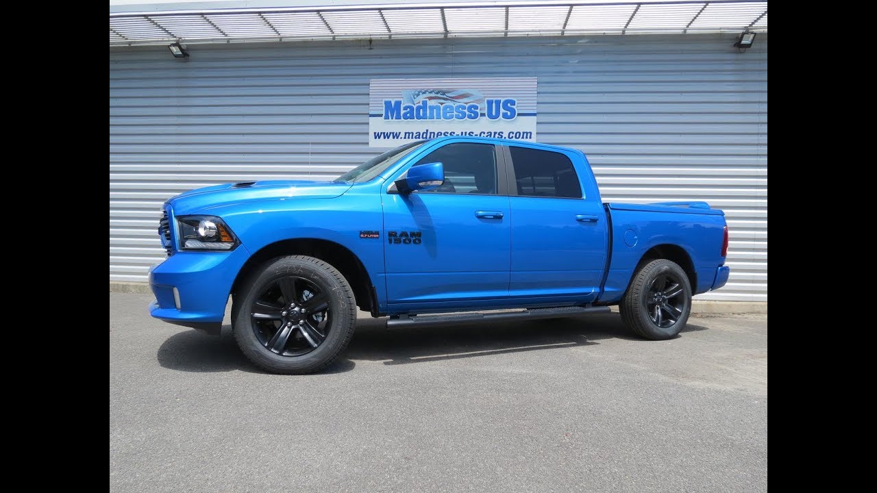 Ram 1500 Crew Cab Sport Hydro Blue 4x4 2018 - YouTube