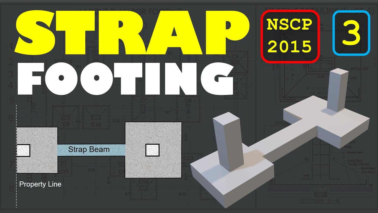How to Design STRAP COMBINED Footing | NSCP 2015 Example 3 - YouTube