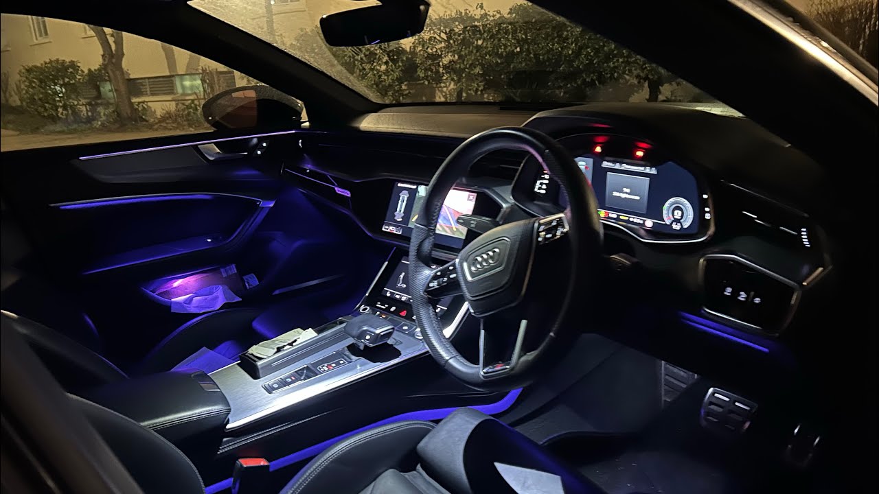 AUDI A7 C8 POV NIGHT DRIVE | AMBIENT LIGHTS, LAUNCH CONTROL etc - YouTube