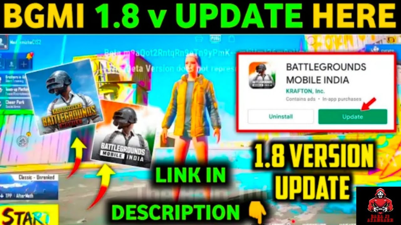 BGIM 1.8 UPDATE VERSION!! 1.8 PUBG !! HOW TO DOWNLOAD 1.8 BGMI !! BGMI ...